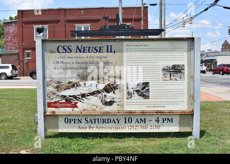 The CSS Neuse II a full size replica of the Confederate Navy Ironclad ...
