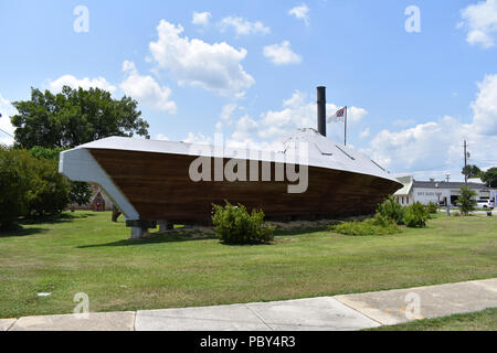 The CSS Neuse II a full size replica of the Confederate Navy Ironclad ...