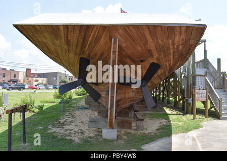 The CSS Neuse II a full size replica of the Confederate Navy Ironclad ...