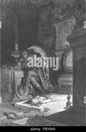 Gustave Doré’s 1884 illustration of 'The Raven' captures the eerie and ...