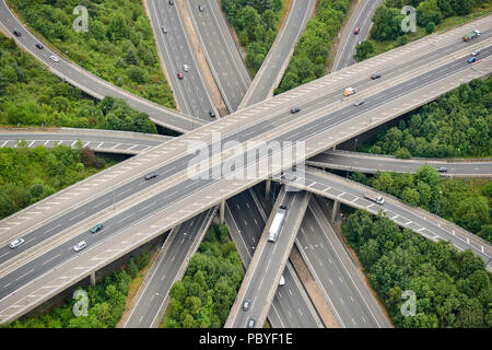 Aerial view south east of Junction 4 Charlie Brown s Roundabout ...