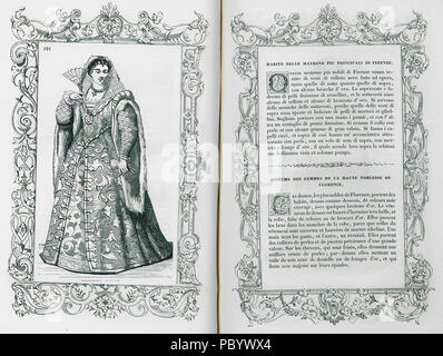This work, *Habito delle Matrone Più Principali di Firenze*, by Cesare ...