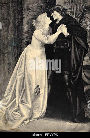 Henry Irving and Ellen Terry, actors of the Lyceum Theatre, dancing in ...