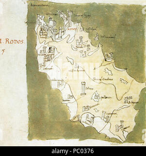 Cristoforo Buondelmonti’s 15th-century map of Constantinople ...