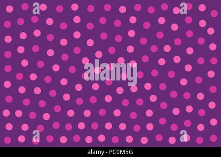 Pink and purple dots as background made of randomly placed colored ...