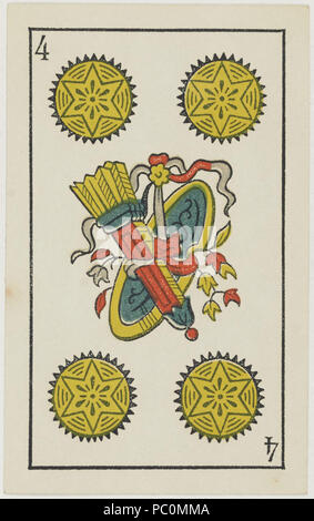 The 'Jeu d'Aluette' is a 19th-century French card game, and this ...