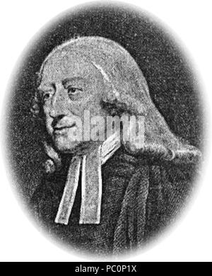 A portrait of John Wesley, the founder of the Methodist movement ...