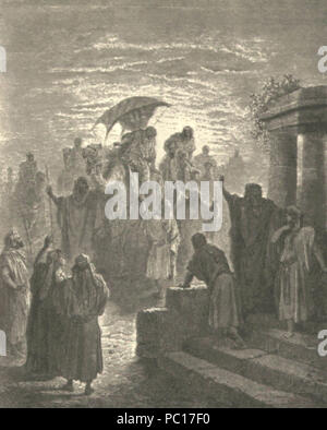 Depiction of the Old Testament scene of Isaac and Rebecca, illustrating ...