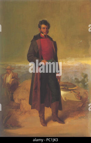 Mexican historical portrait of Vicente Ramón Guerrero Saldaña, hero of ...