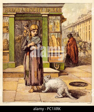 Hungry Cat Drawing Stock Photo - Alamy