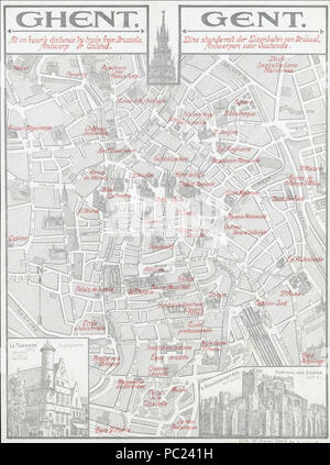 A 17th-century map of Ghent by Nicholas Heins showcases the city's ...