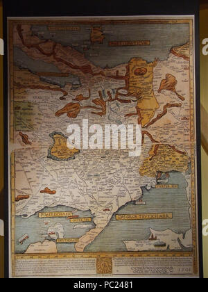 Map of the Road System of the Roman Empire. Original caption: Map of ...
