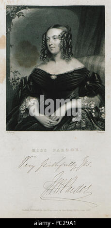 Miss Pardoe Pardoe Julia 1838 Stock Photo - Alamy