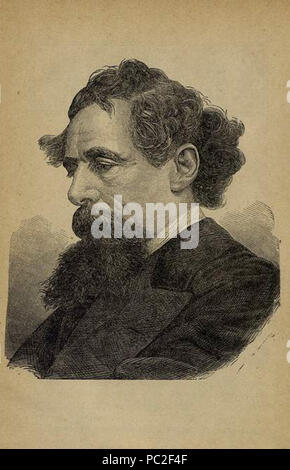 Charles Dickens. Portrait of the 19th century English writer by the ...