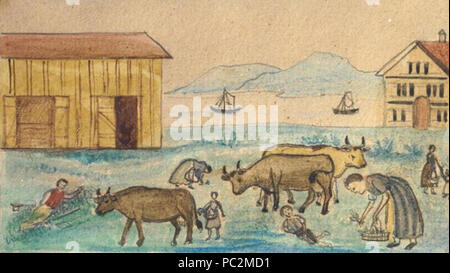 People eating grass in famine, Switzerland Stock Photo - Alamy