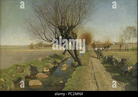 477 Peter Adolf Persson - Landskapsvy från Skåne Stock Photo - Alamy