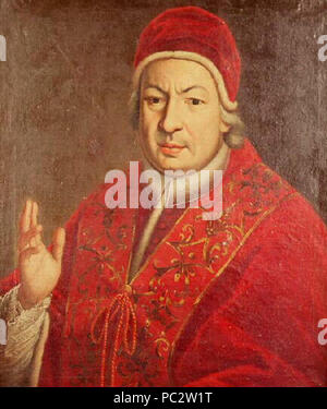 This portrait of Pope Benedict XIV Lambertini reflects the dignified ...
