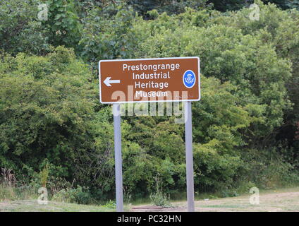 Prestongrange Industrial heritage Museum East Lothian Scotland July ...