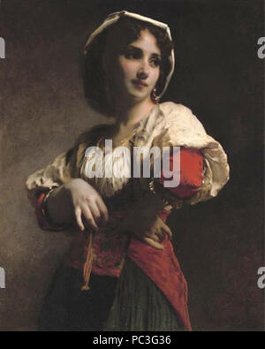 Adolphe Piot - A neapolitan beauty Stock Photo - Alamy