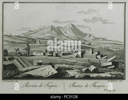 'Rovine di Tespia' by Simone Pomardi, published in 1820, is a work that ...