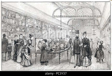 A display at the Royal Worcester Factory Museum, showcasing exquisite ...