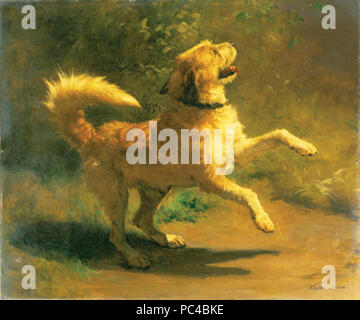 . Springender Hund . 1856 570 Springender Hund 1856 Stock Photo - Alamy