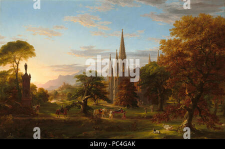 Thomas Cole (1801-1848) "The Return", oil on canvas, 1837 Stock Photo ...
