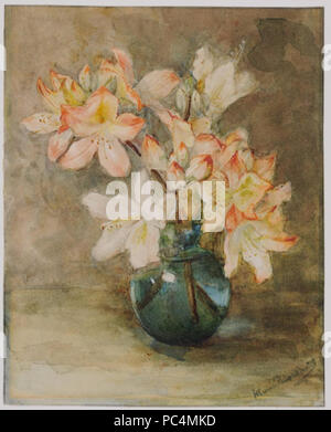 'Vaas met Lelies' by Helena Christina van de Pavord Smits is an oil ...