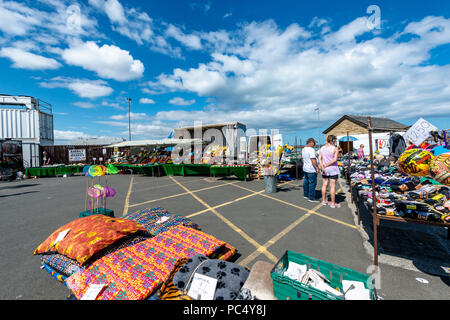 Street scene Amble UK Stock Photo - Alamy