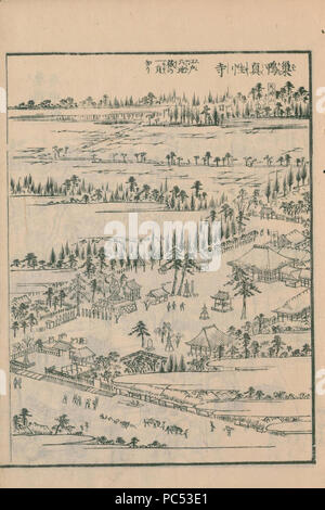 The 'Edo Meisho Zue' is a series of woodblock prints from the Edo ...