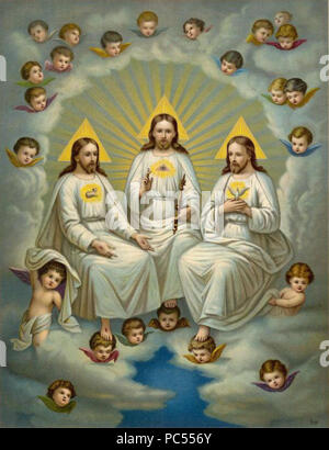 'Holy Trinity' by Fridolin Leiber is a religious artwork depicting the ...