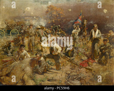 'Glorious Fighting' by William Gilbert Gaul depicts a historical ...