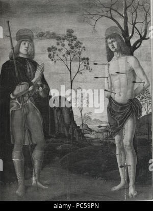 'San Rocco e San Sebastiano' by Bartolomeo Bonascia depicts two ...