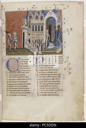 ‘Œuvres poétiques de Guillaume de Machaut - Fr1586 f23r’ is a ...