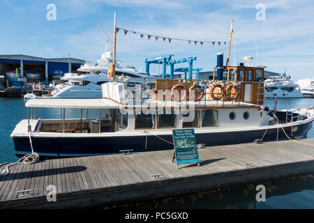 Dorset Queen vintage motor yacht, built in 1938, used for private ...