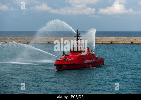 Greek Firefighting Boat Heraklion Greece Stock Photo - Alamy