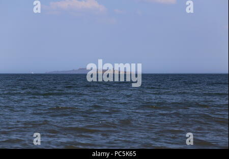 Isle of Inchmickery in Firth of Forth Scotland October 2015 Stock Photo ...