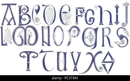 8th and 9th Centuries. Anglo-Saxon. Alphabet Stock Photo - Alamy