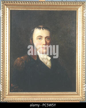 Andreas Michael Heiberg, maleri av Ole Peter Hansen Balling, Eidsvoll ...