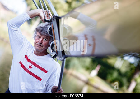 25 July 2018, Germany, Luebeck: The five-time rowing world champion ...