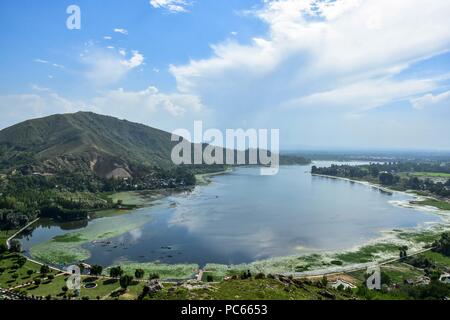 Manasbal, India. July 31, 2018 - Manasbal, J&K, India - An aerial view ...