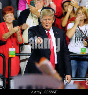 President Donald Trump arrives at Tampa International Airport, Thursday ...