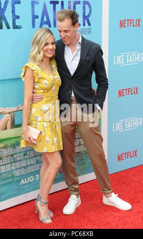 Brittany Ross and Marco Naggar at the Los Angeles premiere of "Like ...