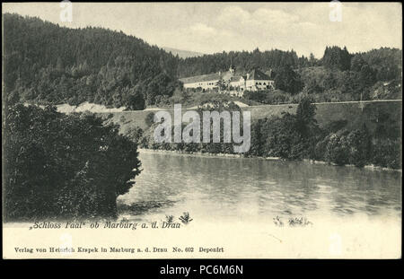 Postcard of Fala Castle by 1915 Stock Photo - Alamy