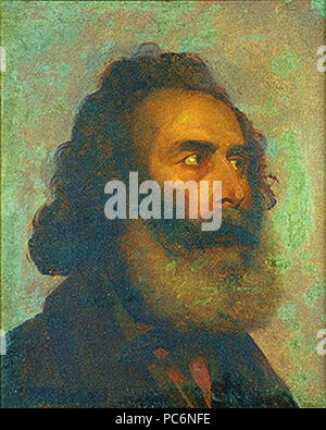 A head study by Brazilian artist Victor Meirelles titled 'Estudo de ...