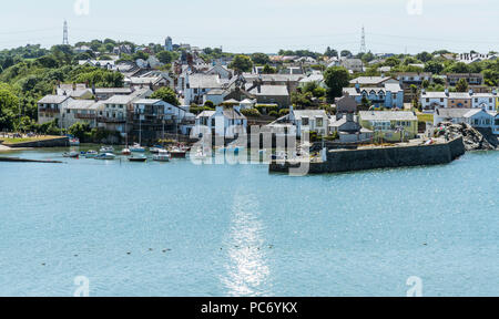 A view of the Harbour at Cemaes Bay on Anglesey Stock Photo - Alamy