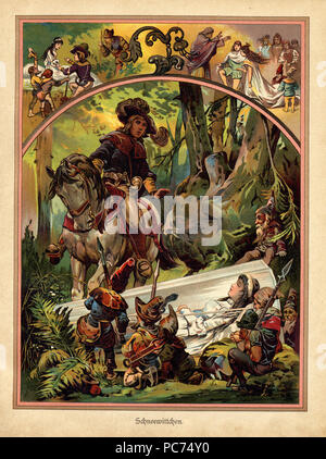 Vintage German illustrations of the fairy tale "Brother and Sister ...