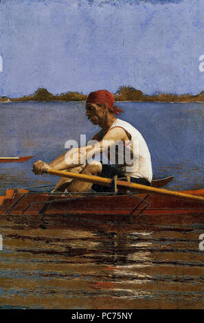Thomas Eakins John Biglin in a Single Scull 2 Stock Photo - Alamy