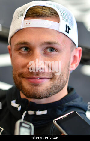 Carl Frampton during the media workout at Hatton Health and Fitness ...