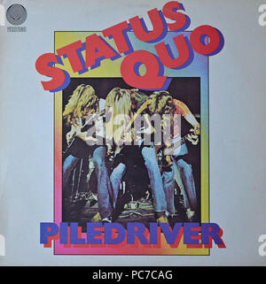 Status Quo - Piledriver - Vintage L.P Music Vinyl Record Stock Photo ...